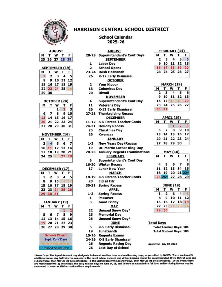Harrison HCSD Calendar 25-26 [pdf] revised - EduCounty