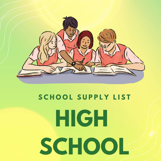 Every School Supply List from Preschool to High School Printable ...
